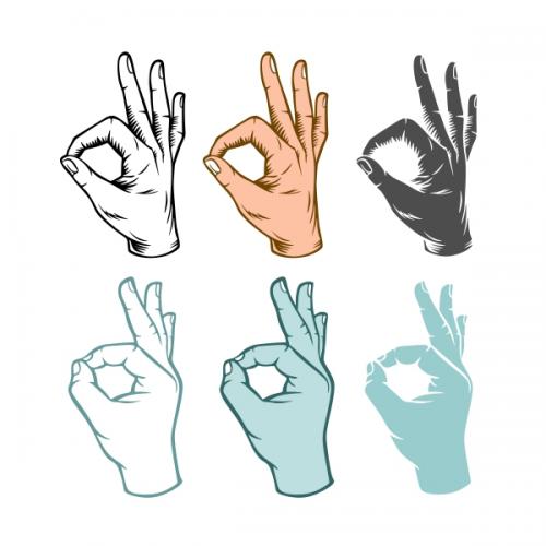 Okay Hand Cuttable Design | Apex Designs & Fonts