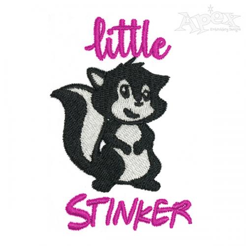 Little Stinker Embroidery Design | Apex Monogram Designs & Fonts