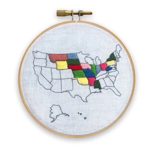 USA States Map | Apex Embroidery Designs, Monogram Fonts & Alphabets