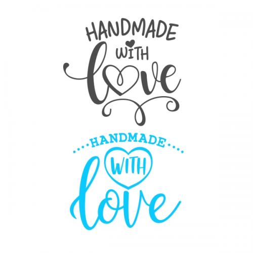 Handmade With Love Cuttable Design | Apex Designs & Fonts