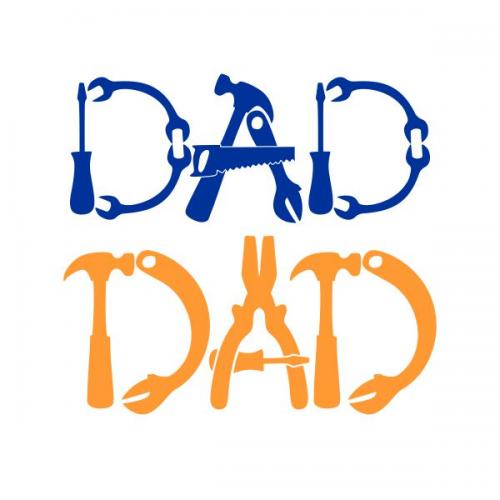 Dad DIY Hand Tools Cuttable Design | Apex Designs & Fonts