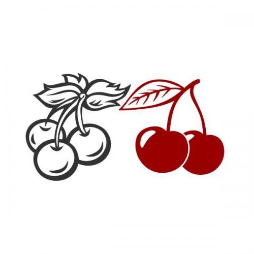 Cherry Decal Cuttable Design | Apex Designs & Fonts