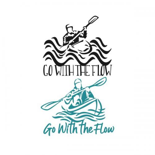 Go With The Flow Cuttable Design | Apex Designs & Fonts