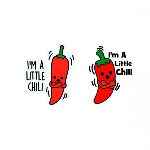 I'm A Little Chili Cuttable Design | Apex Designs & Fonts