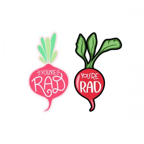 You're Rad Radish Cuttable Design | Apex Designs & Fonts