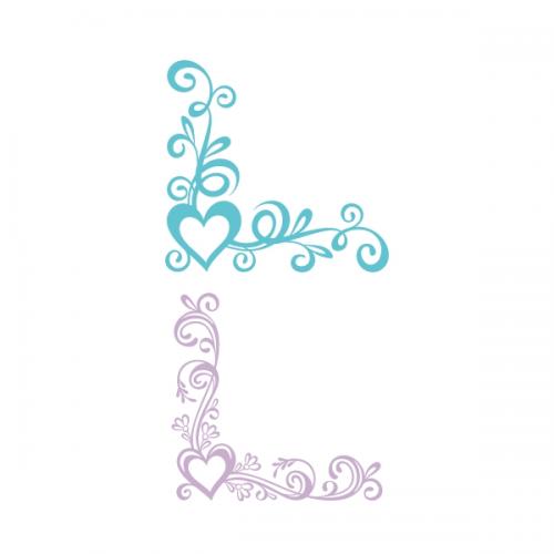 Love Flowers Corner Decor Cuttable Design | Apex Designs & Fonts