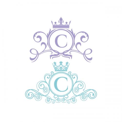 Royal Circle Custom Monogram Name Frame SVG Design | Apex