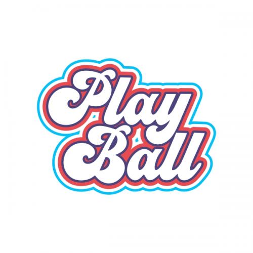 Play Ball Cuttable Design | Apex Embroidery Designs, Monogram Fonts ...