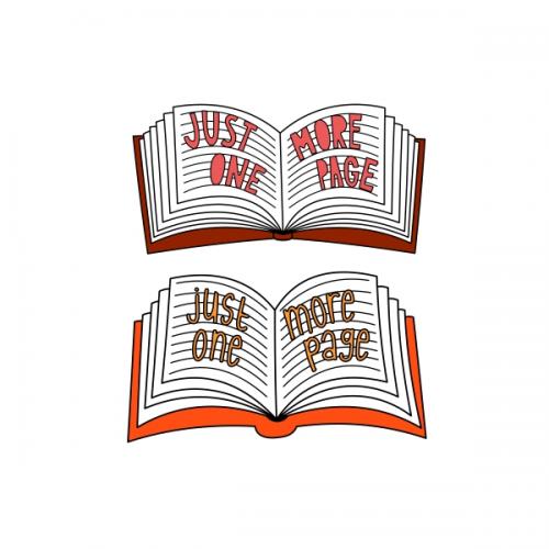 Just One More Page Cuttable Design | Apex Designs & Fonts