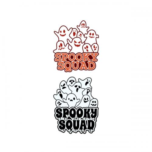 Spooky Squad Ghosts Cuttable Design | Apex Designs & Fonts