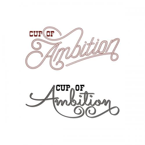 Cup of Ambition Cuttable Design | Apex Designs & Fonts