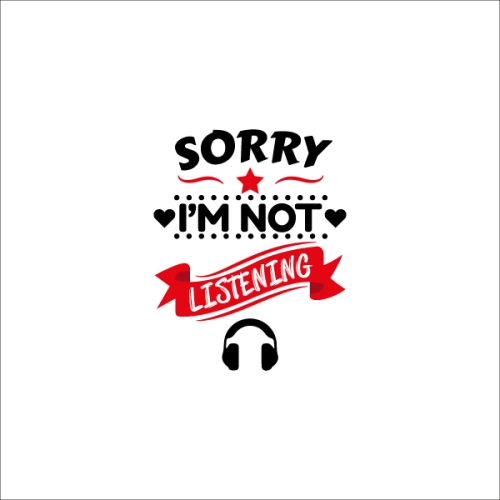 Sorry I'm Not Listening | Apex Embroidery Designs, Monogram Fonts ...