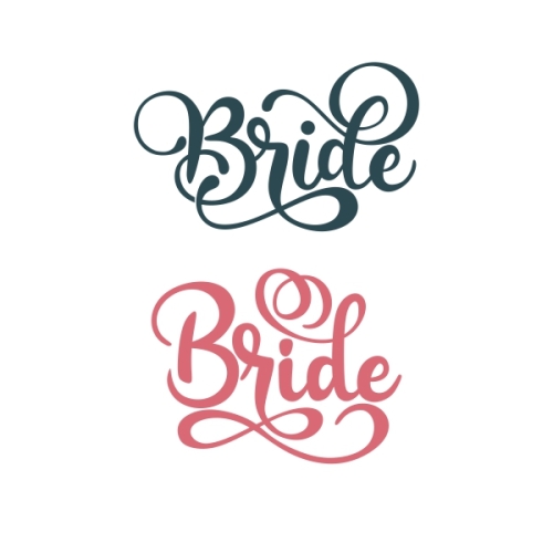 Bride Wedding SVG Vector Cut File Design | Apex