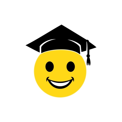 Graduation Smiley Emoji | Apex Embroidery Designs, Monogram Fonts ...
