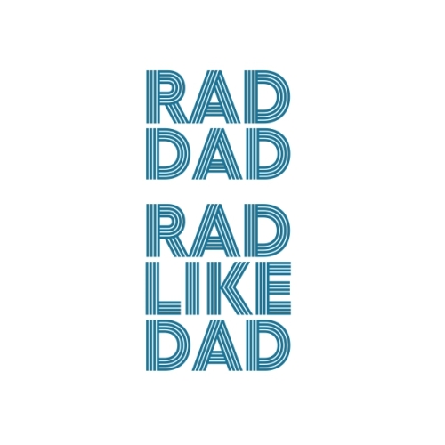 Rad like Dad SVG | Apex Embroidery Designs, Monogram Fonts & Alphabets