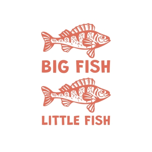 Father Son Big Little Fish SVG | Apex Embroidery Designs, Monogram ...