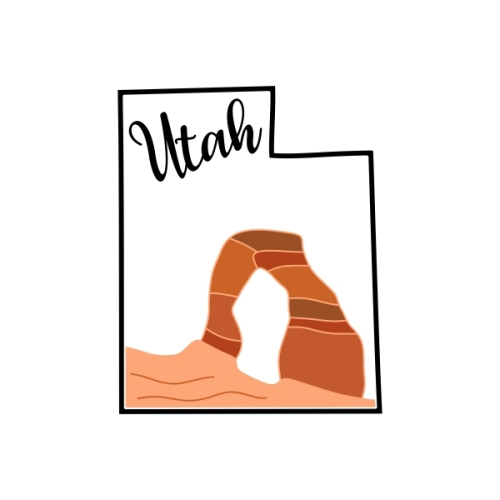 Utah State Moab Arch SVG | Apex Embroidery Designs, Monogram Fonts ...