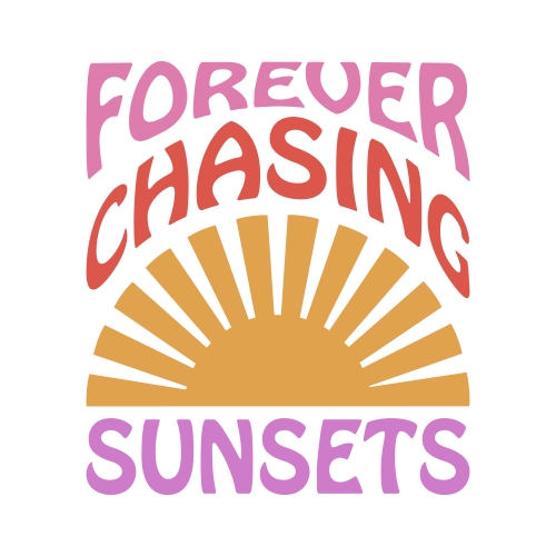 Forever Chasing Sunsets SVG | Apex Designs & Fonts