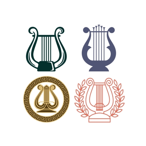 Lyre Instrument SVG | Apex Designs & Fonts