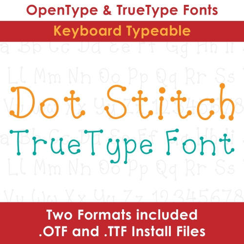 Dot Stitch TrueType Font | Apex Embroidery Designs, Monogram Fonts ...