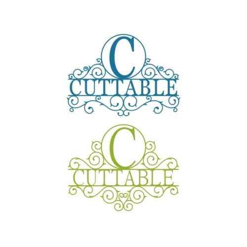 Monogram Name Split Frame SVG | Apex Designs & Fonts