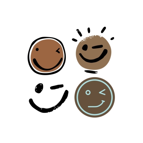 Smiling Wink Face SVG | Apex Designs & Fonts