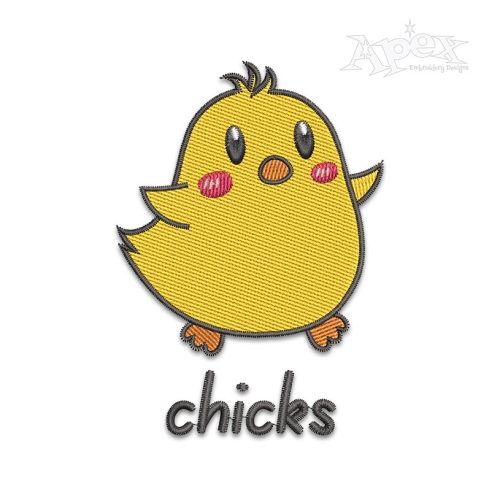 Lovely Little Chicks | Apex Embroidery Designs, Monogram Fonts & Alphabets