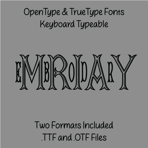 Ribbed Monogram TrueType Font | Apex Designs & Fonts