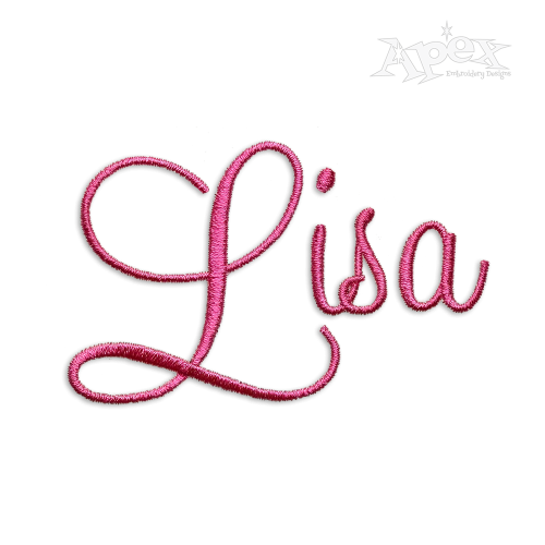 Houston Script Machine Embroidery Font by Apex