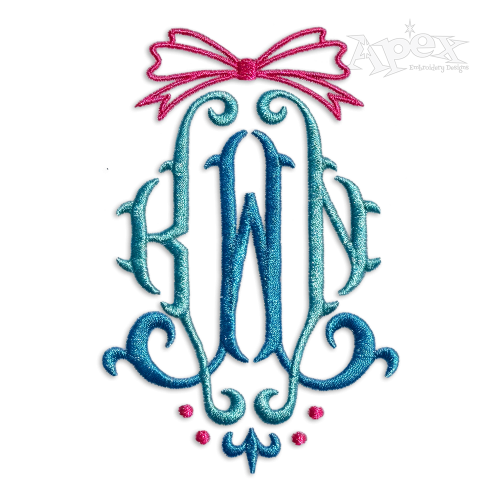 Bow Tie Machine Embroidery Design by Apex Designs