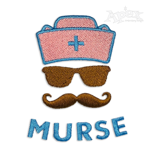 Murse Nurse Machine Embroidery Design