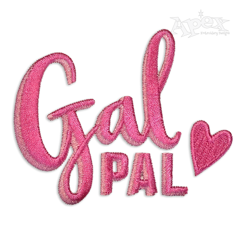 Gal Pal Best Friends Machine Embroidery Design