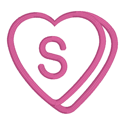 Sweet Heart Candy Embroidery Font by Apex