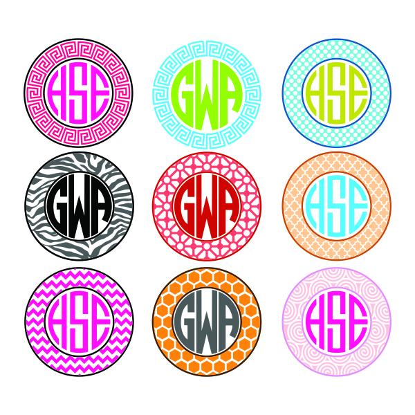 Circle Round Fun Cuttable Frames | Apex Designs & Fonts