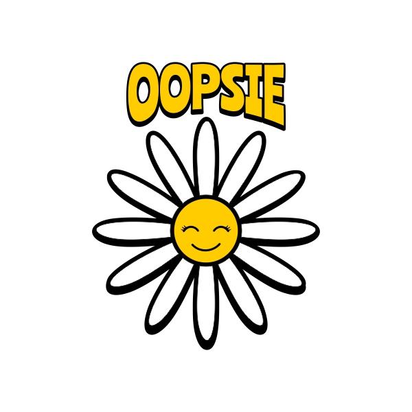 Oopsie Daisy Cuttable Design | Apex Embroidery Designs, Monogram Fonts ...