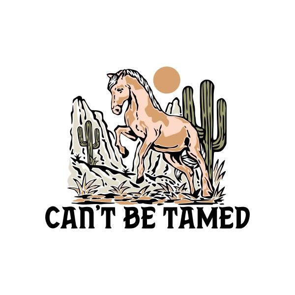 Can't Be Tamed Horse Cuttable Design | Apex Embroidery Designs ...