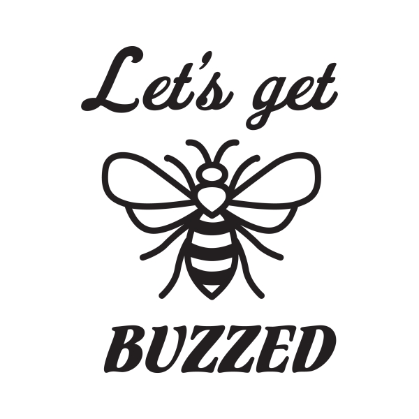 Bride to Bee - Let's Get Buzzed - Queen Bee SVG Vector Designs