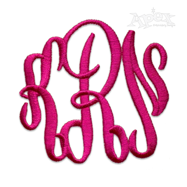 Curlz Circular Circle Machine Embroidery Font by Apex