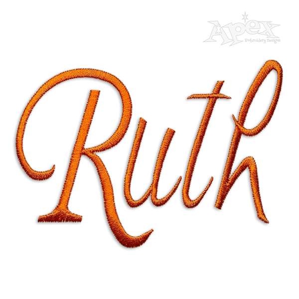 Fancy Script Machine Embroidery Fonts by Apex